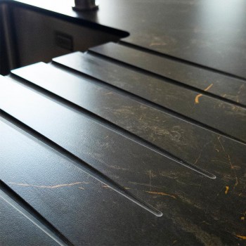 Black Gold Compact Worktop | Cloudy Black Golden Laminate Worktop ...