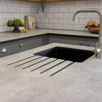Cloudy Cement Compact Laminate Worktop | House of Worktops