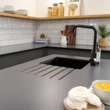 Graphite Grey Compact Laminate Worktop | House of Worktops
